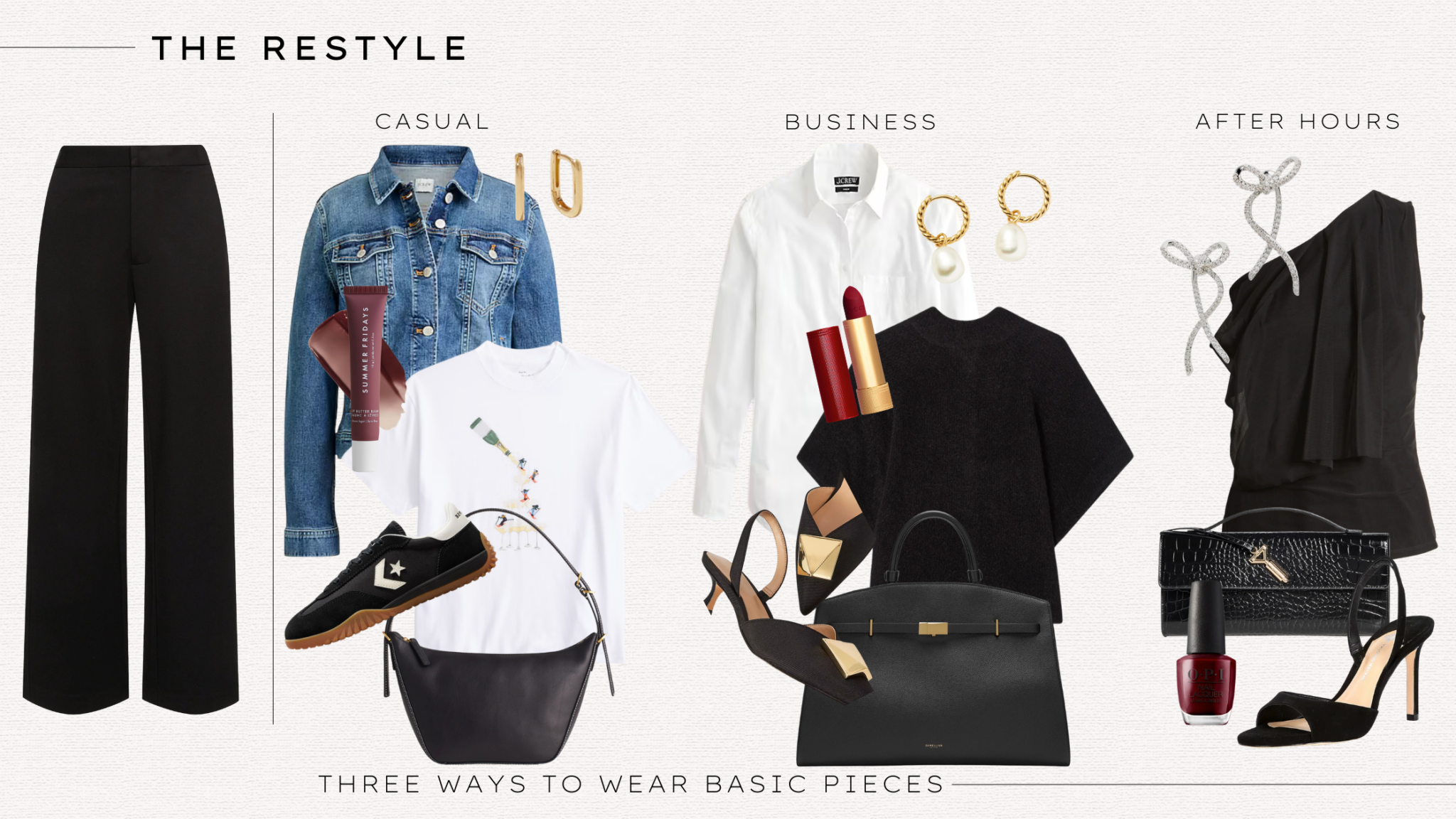 The Restyle: Three Ways to Wear Black Pants | Capitol Hill Style